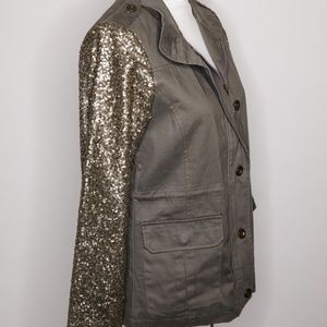 Windsor | Jackets & Coats | Windsor Sequin Sleeve Jacket Size M | Poshmark